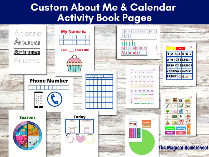 Personalized All About Me Printable Toddler and Preschool Activity ...