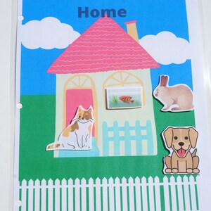 Pets Printable Download for Busy Book Activity | Domestic Animals Page ...