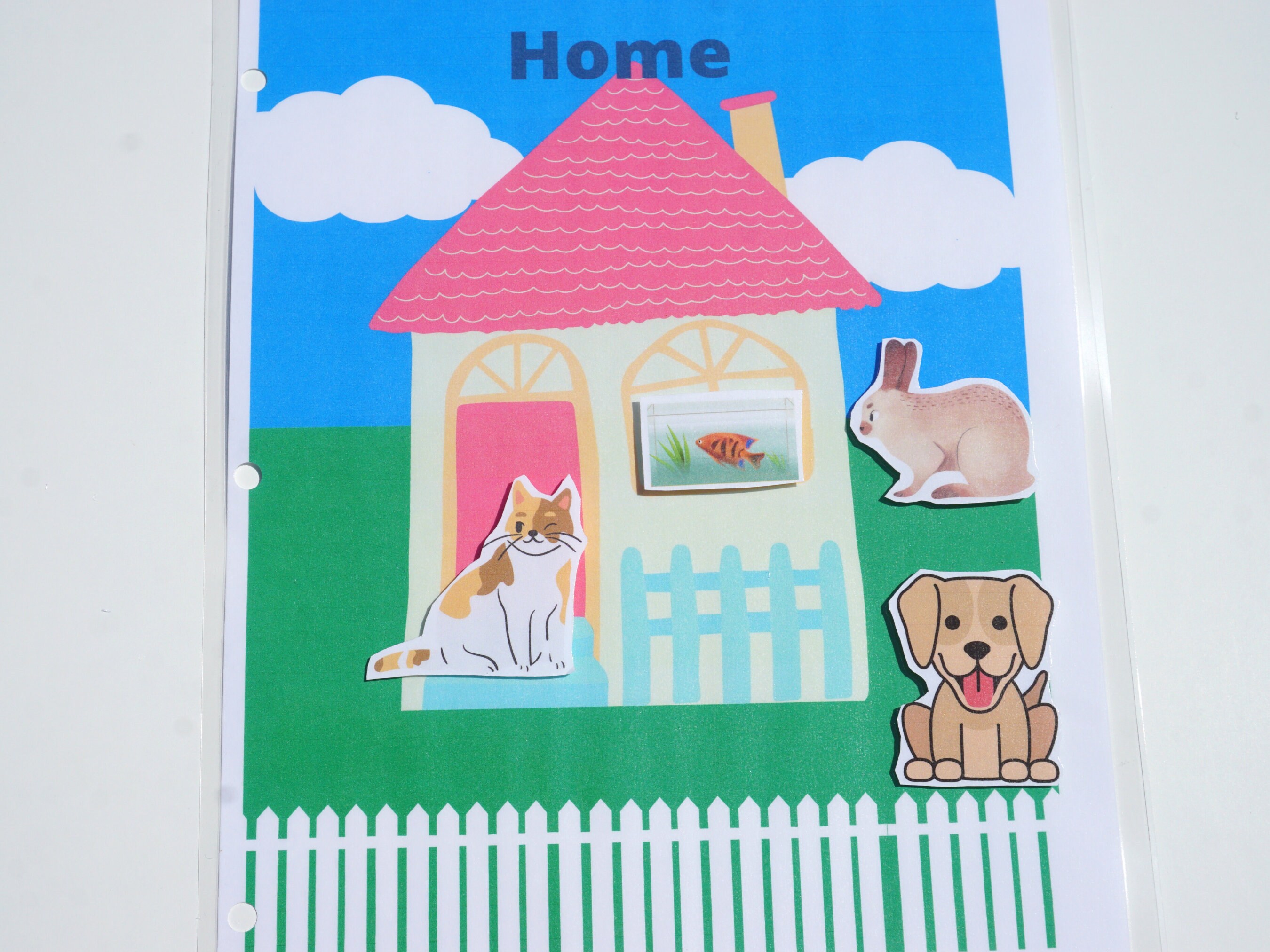 Pets Printable Download for Busy Book Activity | Domestic Animals Page ...