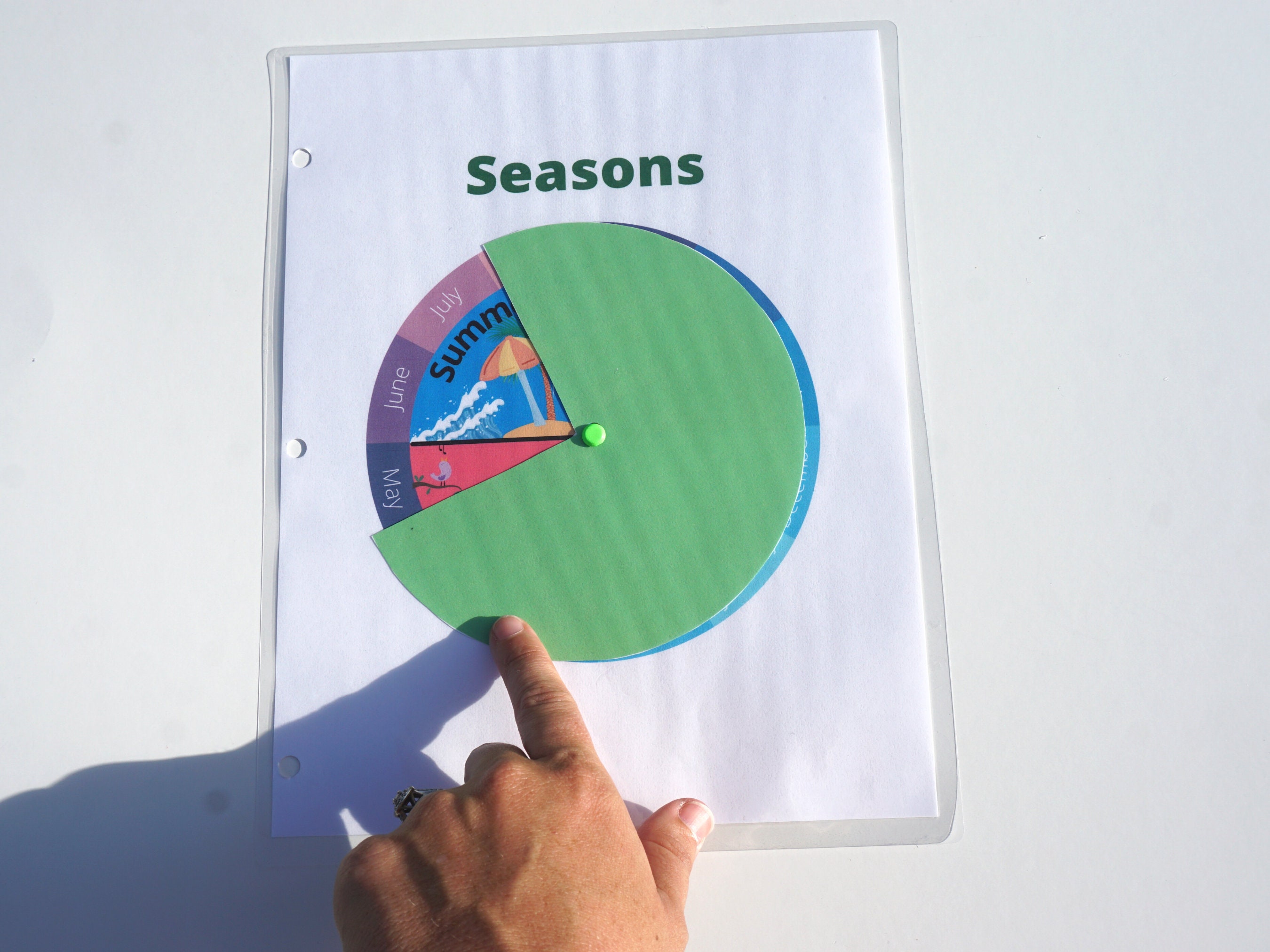 Seasons Activity for Preschool Busy Book | Pre-k Seasons of the Year ...