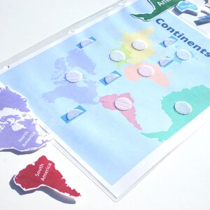 Pre-k Continents and Oceans Busy Book Printable Activities | Geography ...