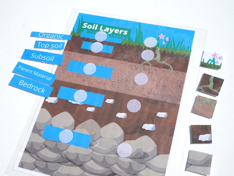 Soil Layers Activity Printable for Pre-k Science Busy Book | Preschool ...