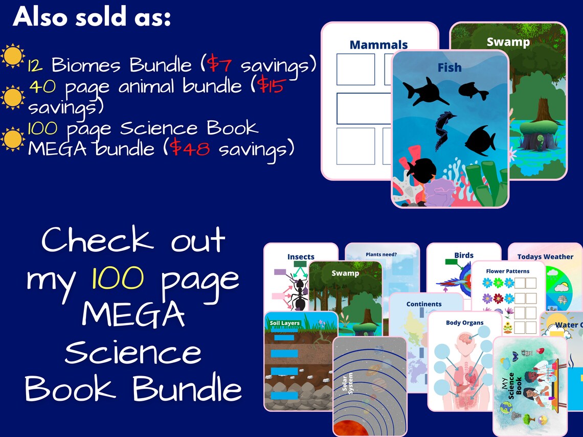 Temperate Forest Printable Matching Activity for Preschool Learning ...