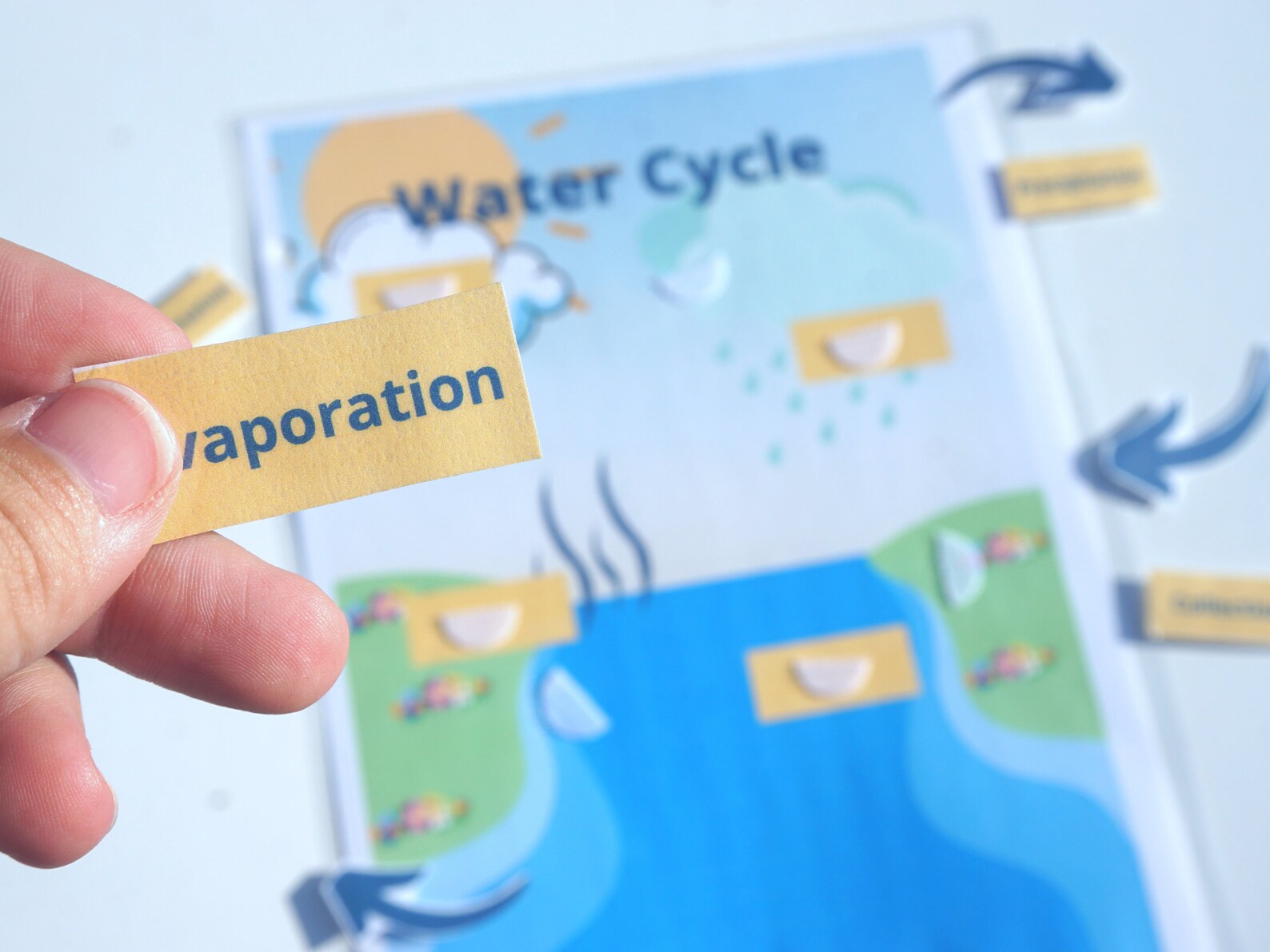 Water Cycle Activity for PRE-K at Home Busy Book | Weather Unit Study ...