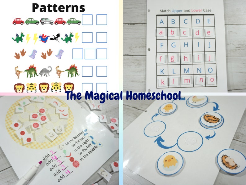 Personalized Preschool Learning Binder Printable Busy Book Homeschool ...