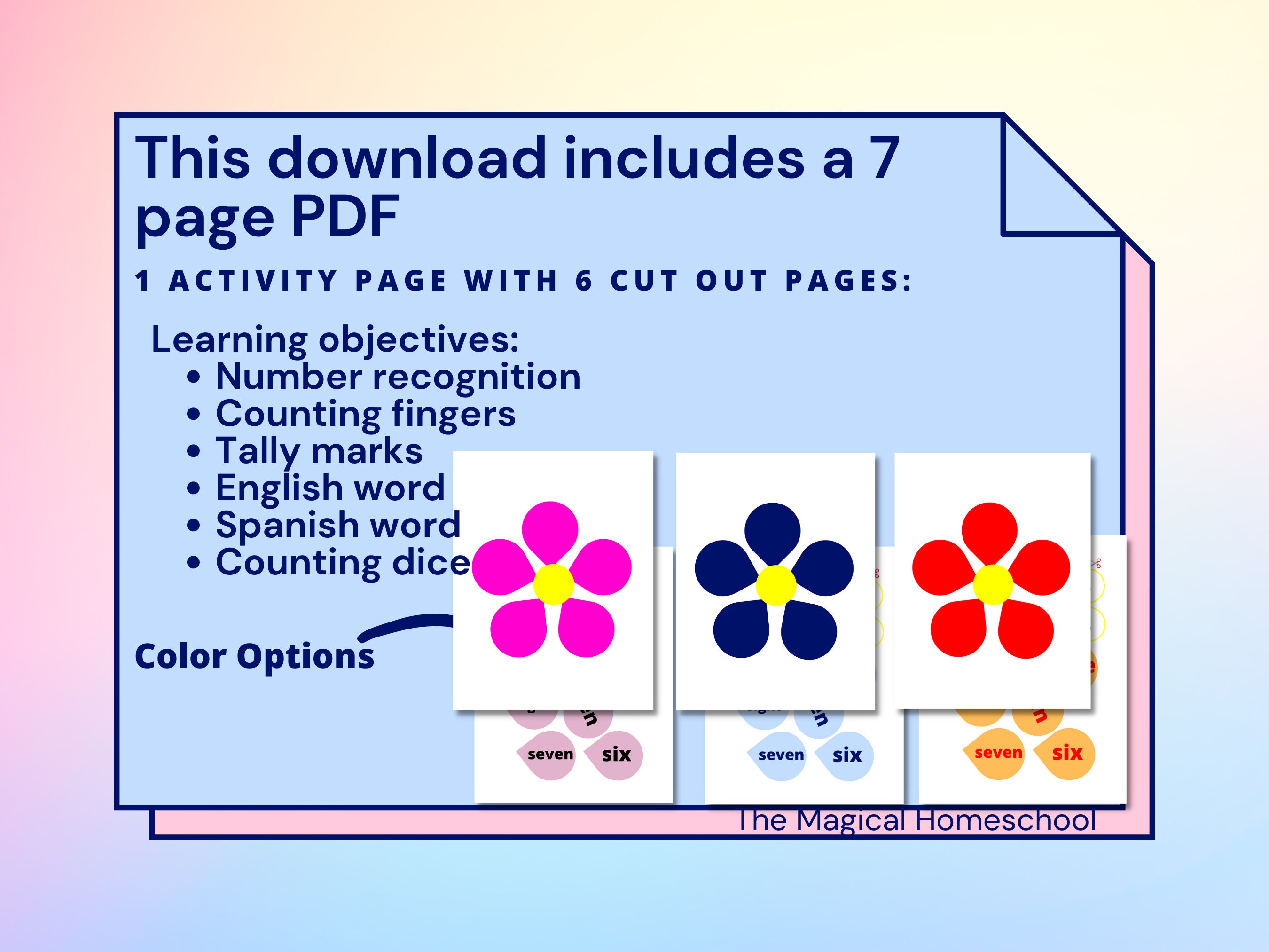 Preschool Learning Binder Number Activity. Toddler Busy Book - Etsy