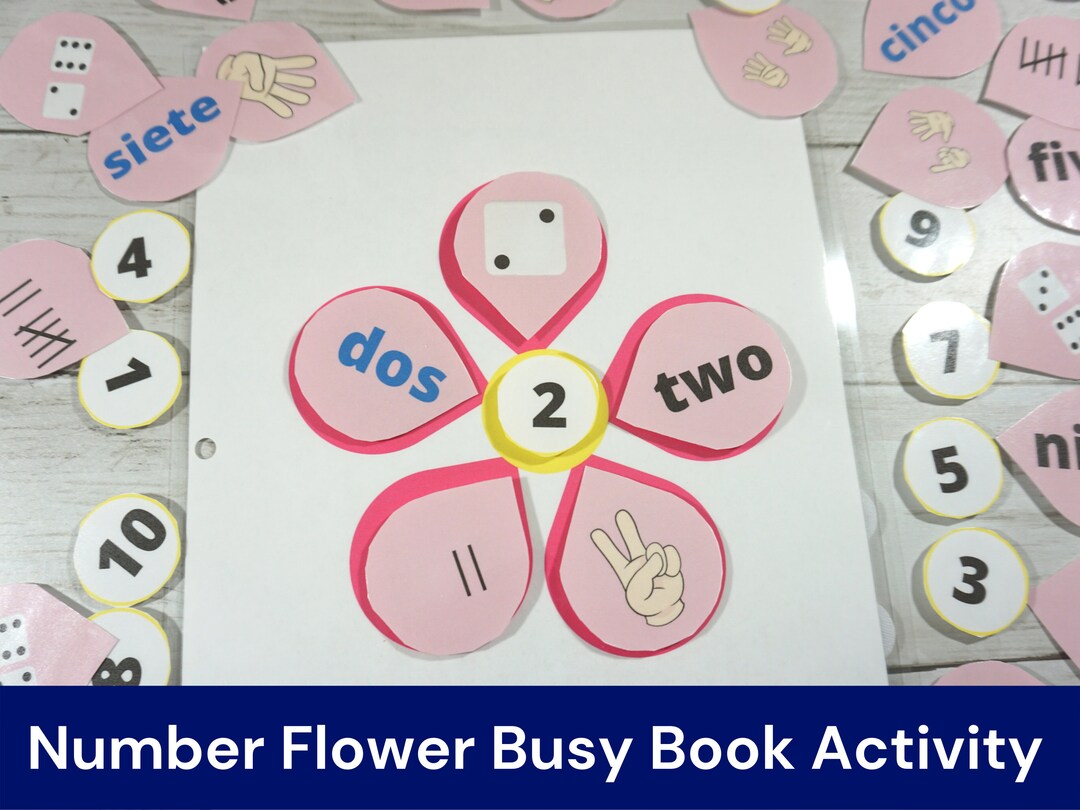 Preschool Learning Binder Number Activity. Toddler Busy Book Math ...
