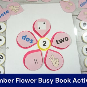 Preschool Learning Binder Number Activity. Toddler Busy Book Math ...
