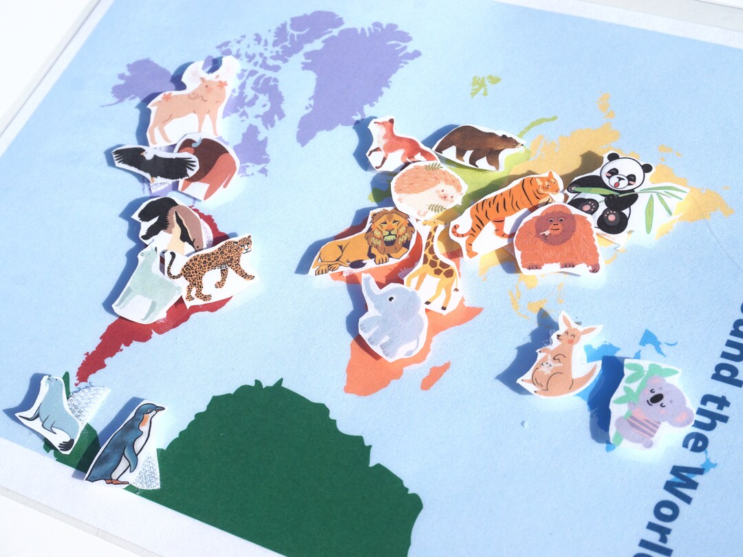Animals Around the World Geography Activity Printable | Continents Pre ...