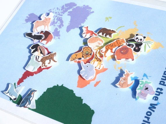 Animals Around the World Geography Activity Printable - Etsy