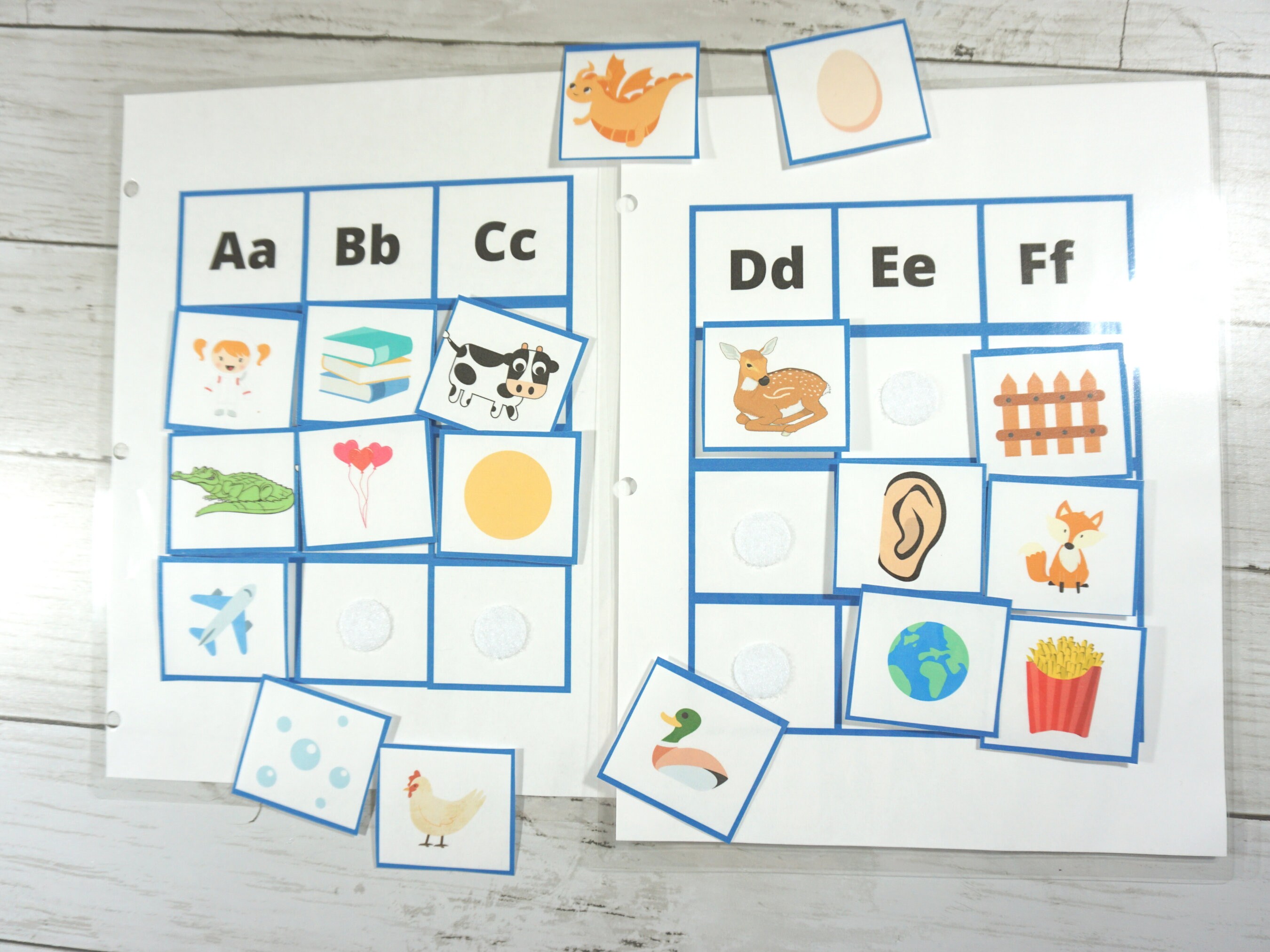 Toddler Quiet Book Activity Printable | Beginning Letter Sounds ...