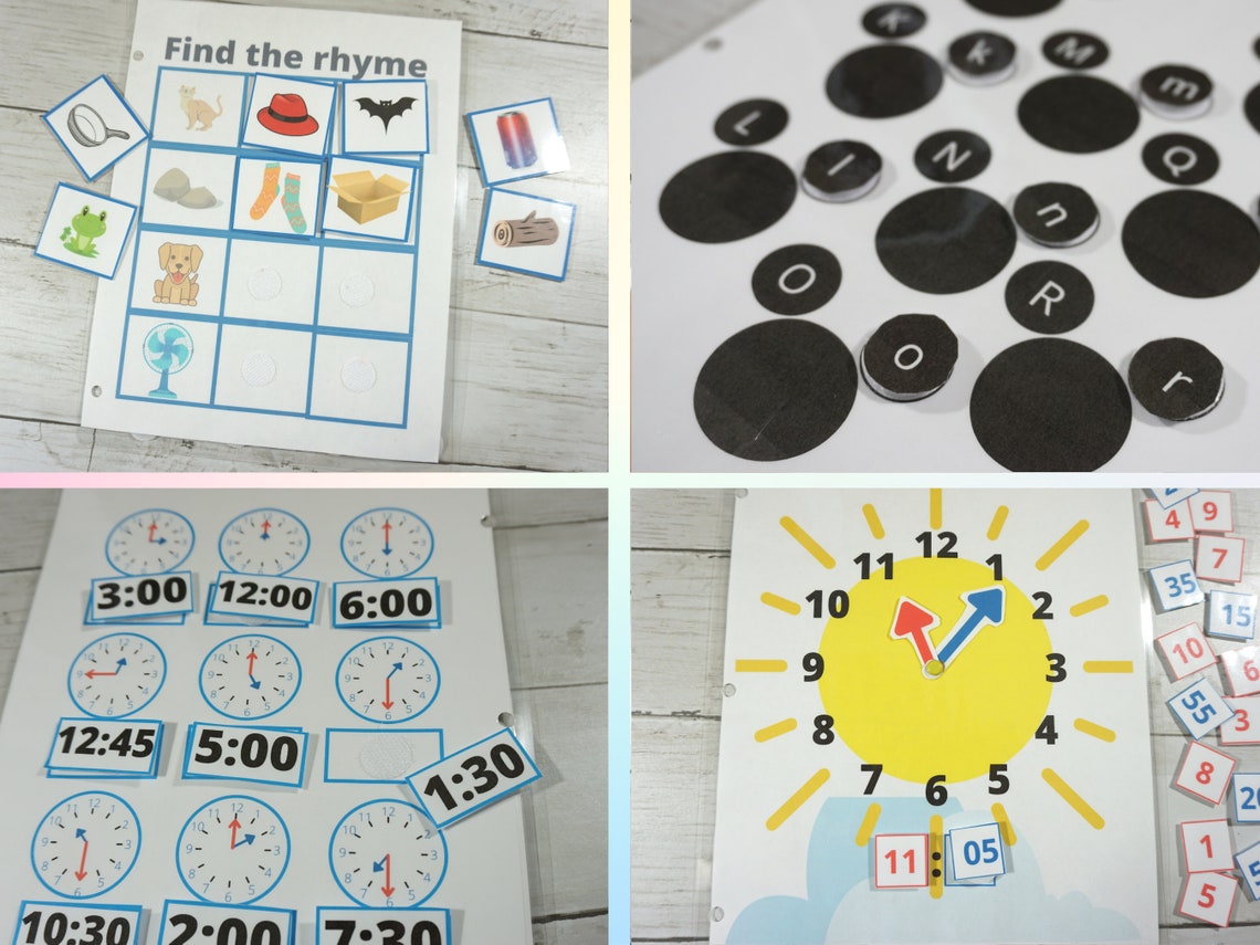 Personalized Preschool Learning Binder Printable Busy Book Homeschool ...