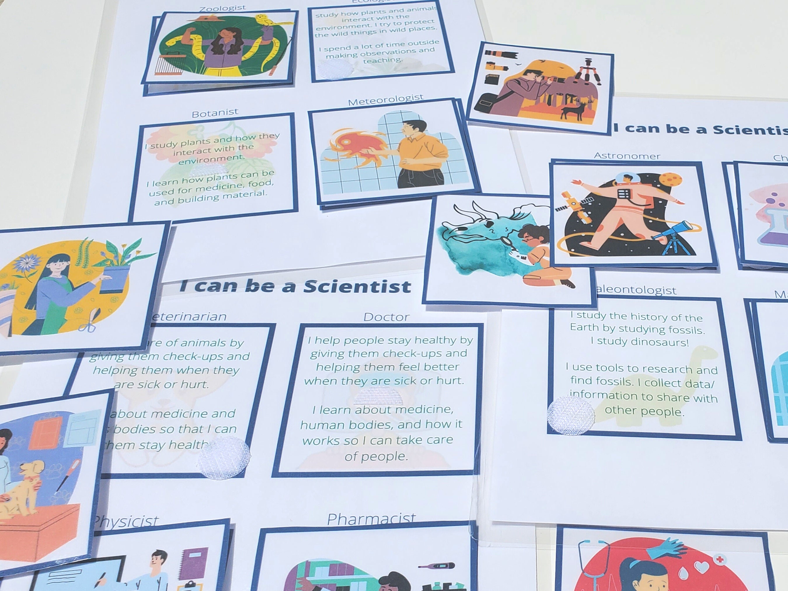 Careers in Science Activity for Pre-k Busy Book | STEM Jobs for Kids ...