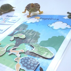 Pre-k Reptile Classification Printable Activity for Busy Book ...