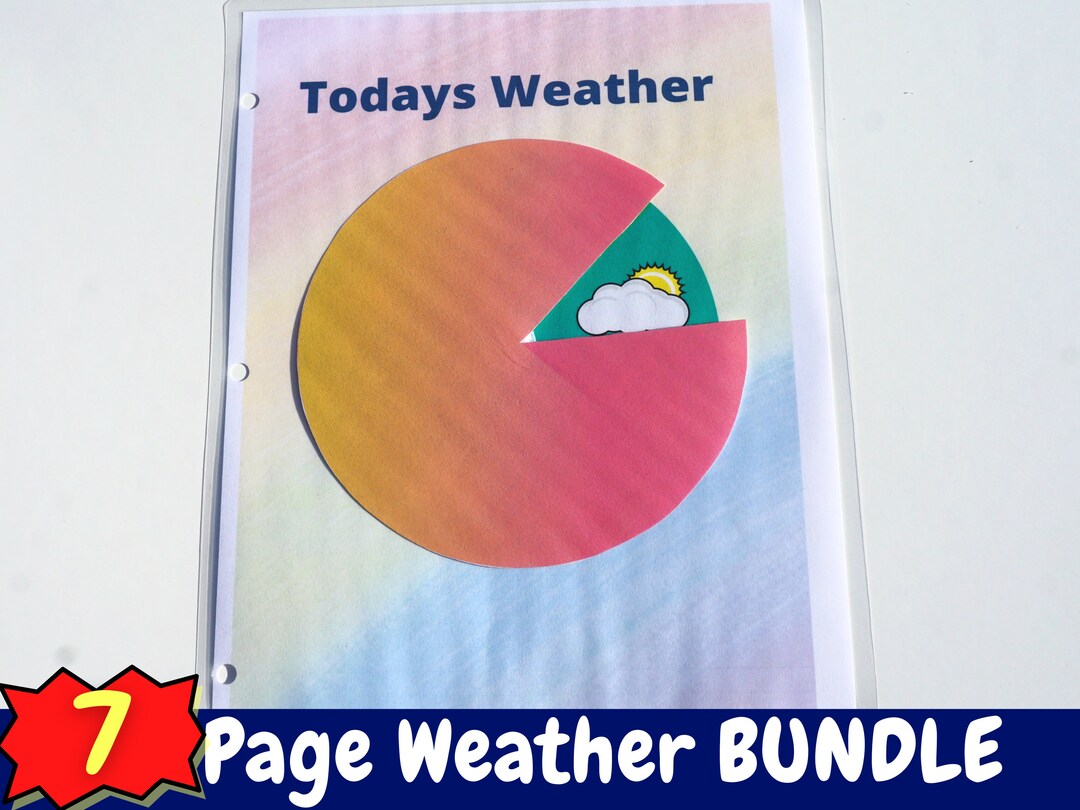 Weather BUNDLE for PRE-K at Home Busy Book Activities | Water Cycle ...