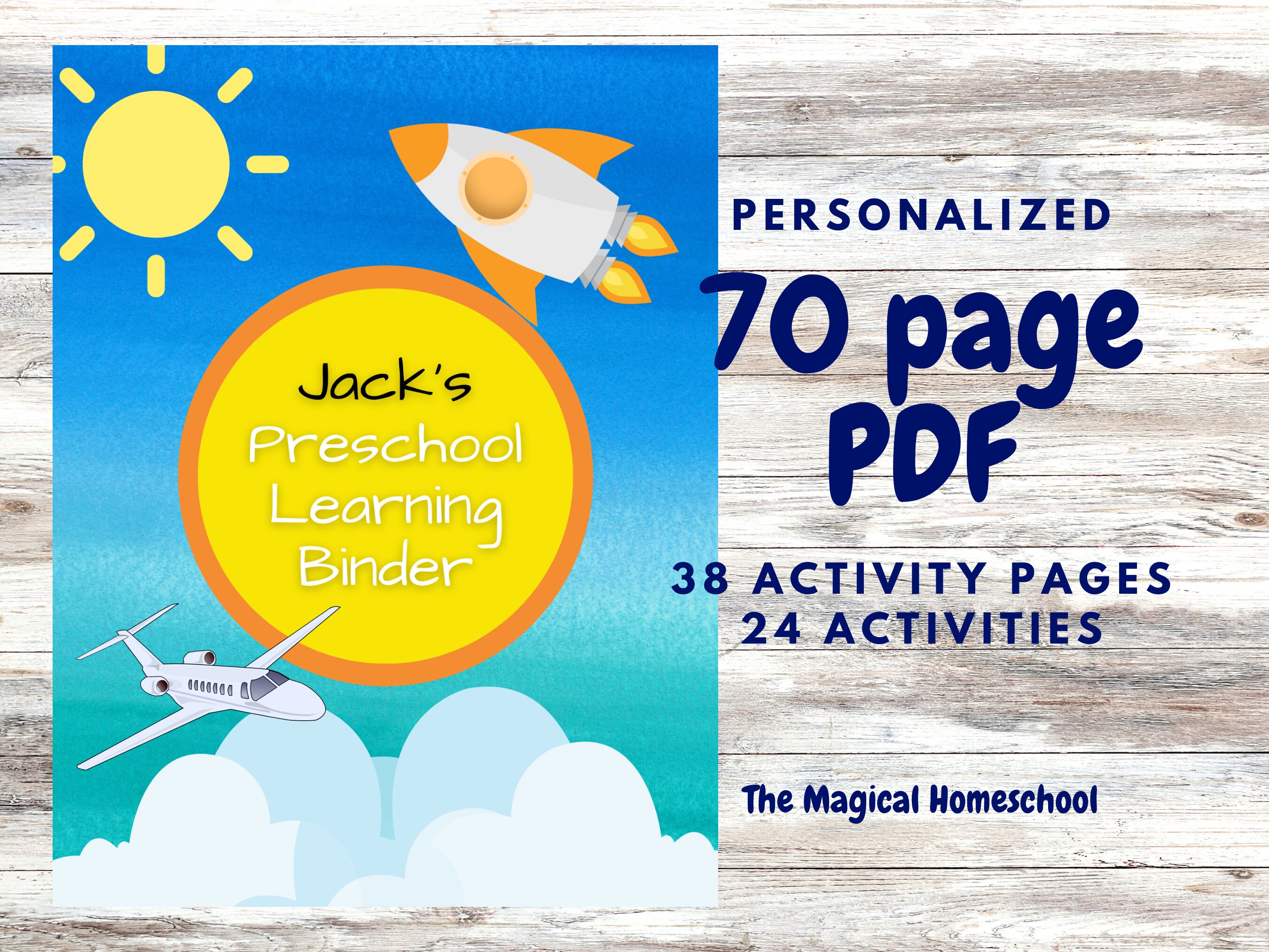 Personalized Preschool Learning Binder | Printable Busy Book ...