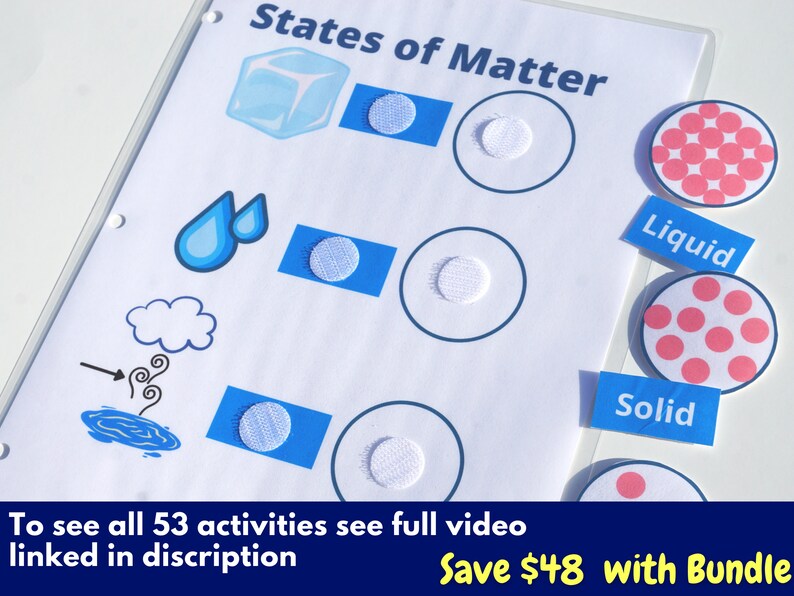 Pre-k SCIENCE Busy Book Curriculum Science Unit Study Printable BUNDLE ...