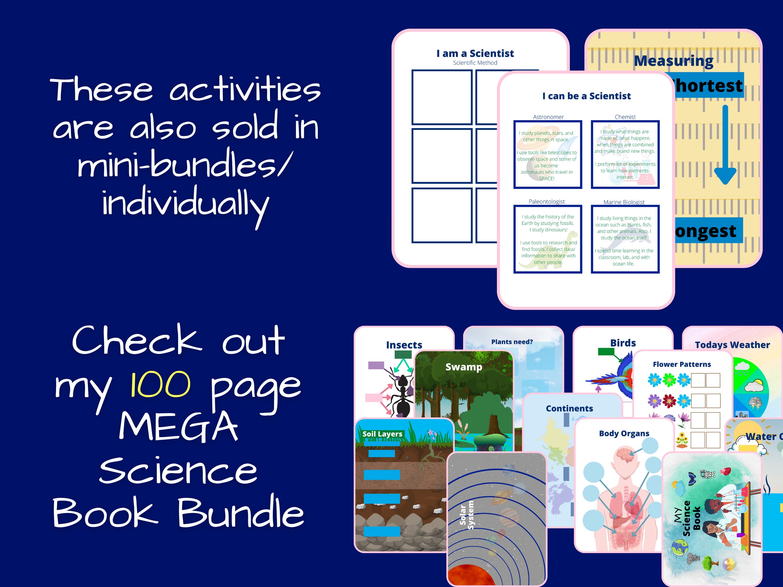 Pre-k I Can Be a Scientist | Science Unit Study Printable Download ...