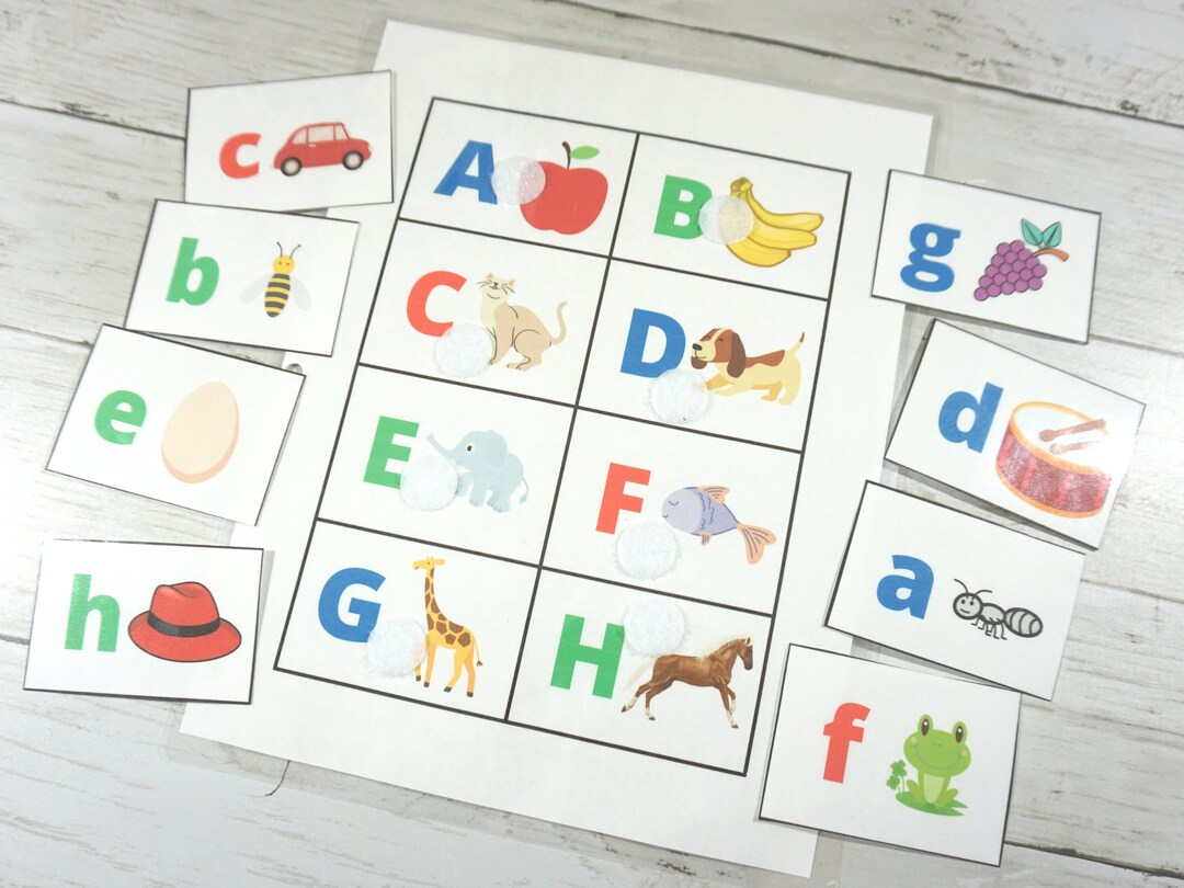 Printable Alphabet Activity Worksheet. Beginning Letter Sounds, ABC ...