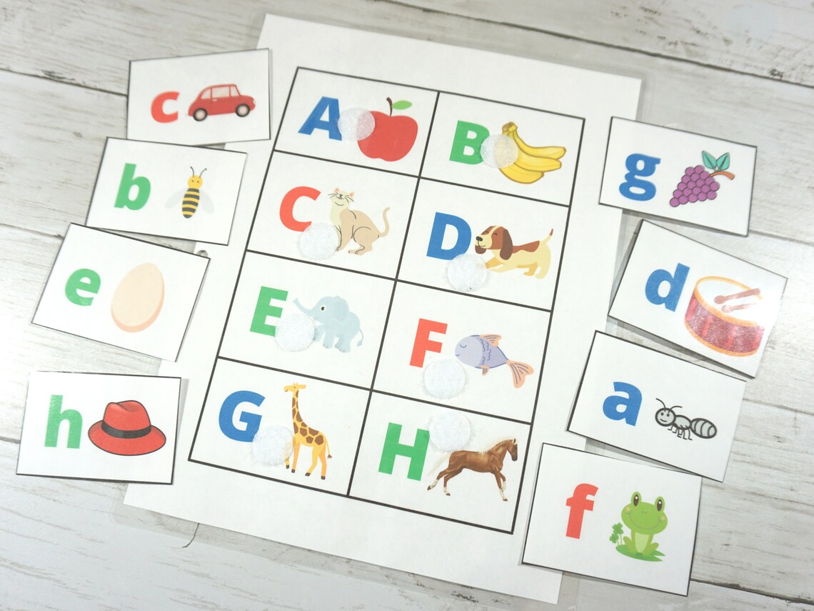 Printable Alphabet Activity Worksheet. Beginning Letter Sounds, ABC ...