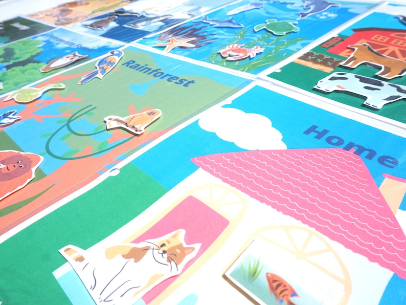 Animal Biome Busy Book Printable Activity | Pre-k Science | Preschool ...