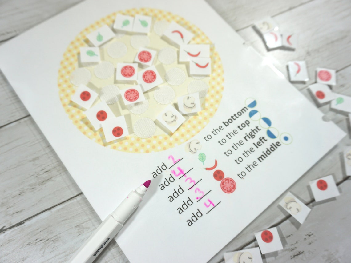 Preschool Math Busy Book Printable. Pre-k Numbers, Counting, Directions ...