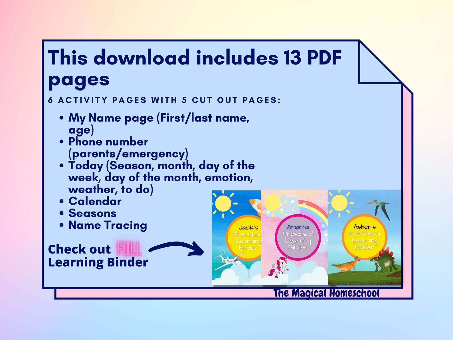 Personalized All About Me Printable Toddler and Preschool Activity ...