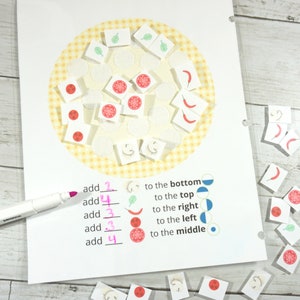 Preschool Math Busy Book Printable. Pre-k Numbers, Counting, Directions ...