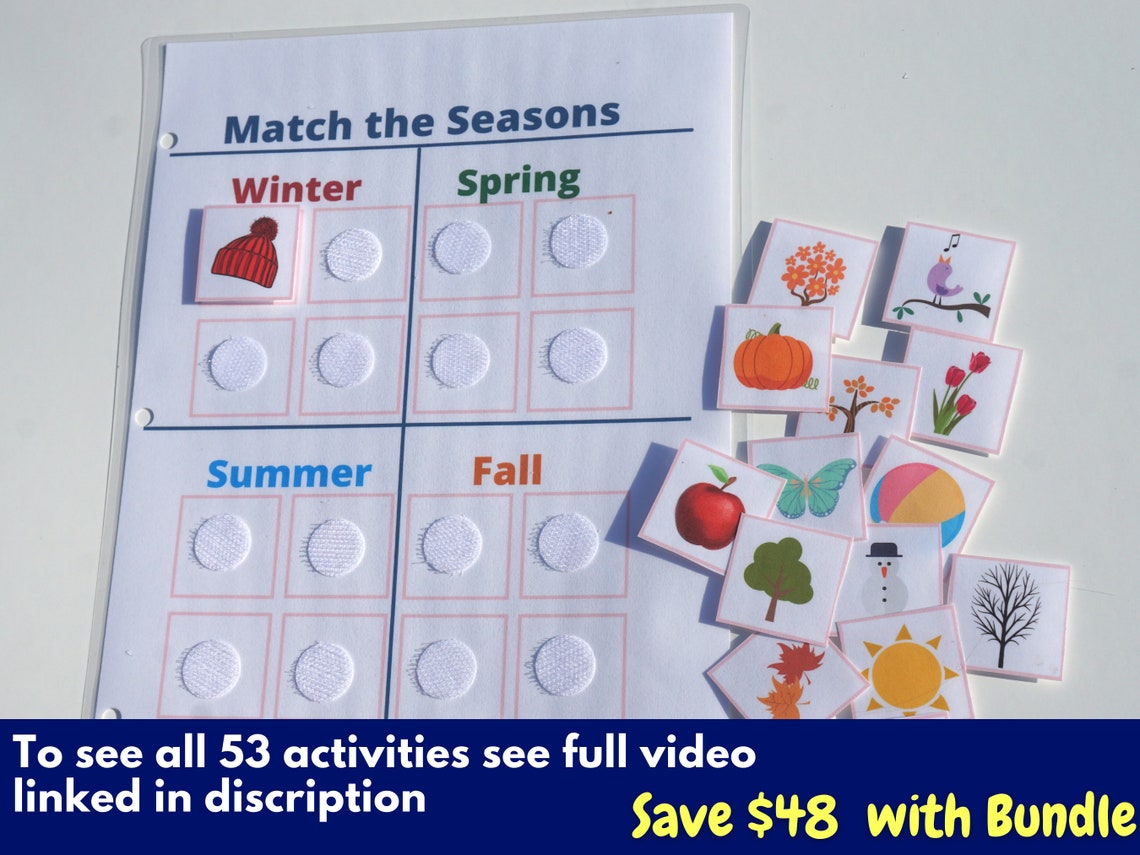 Pre-k SCIENCE Busy Book Curriculum Science Unit Study Printable BUNDLE ...