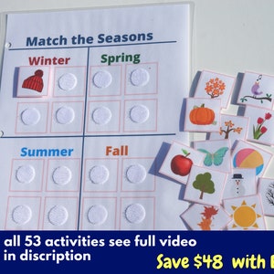 Pre-k SCIENCE Busy Book Curriculum Science Unit Study Printable BUNDLE ...