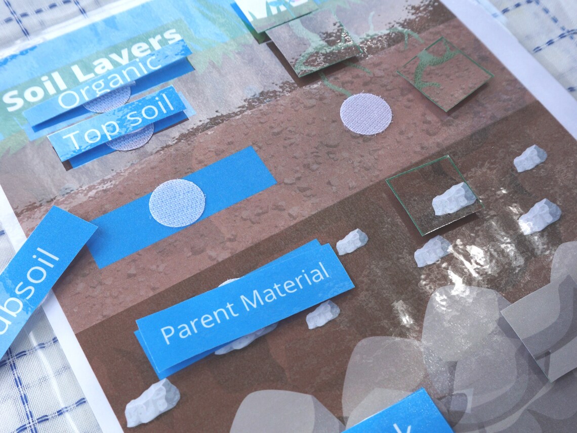 Soil Layers Activity Printable for Pre-k Science Busy Book Preschool ...