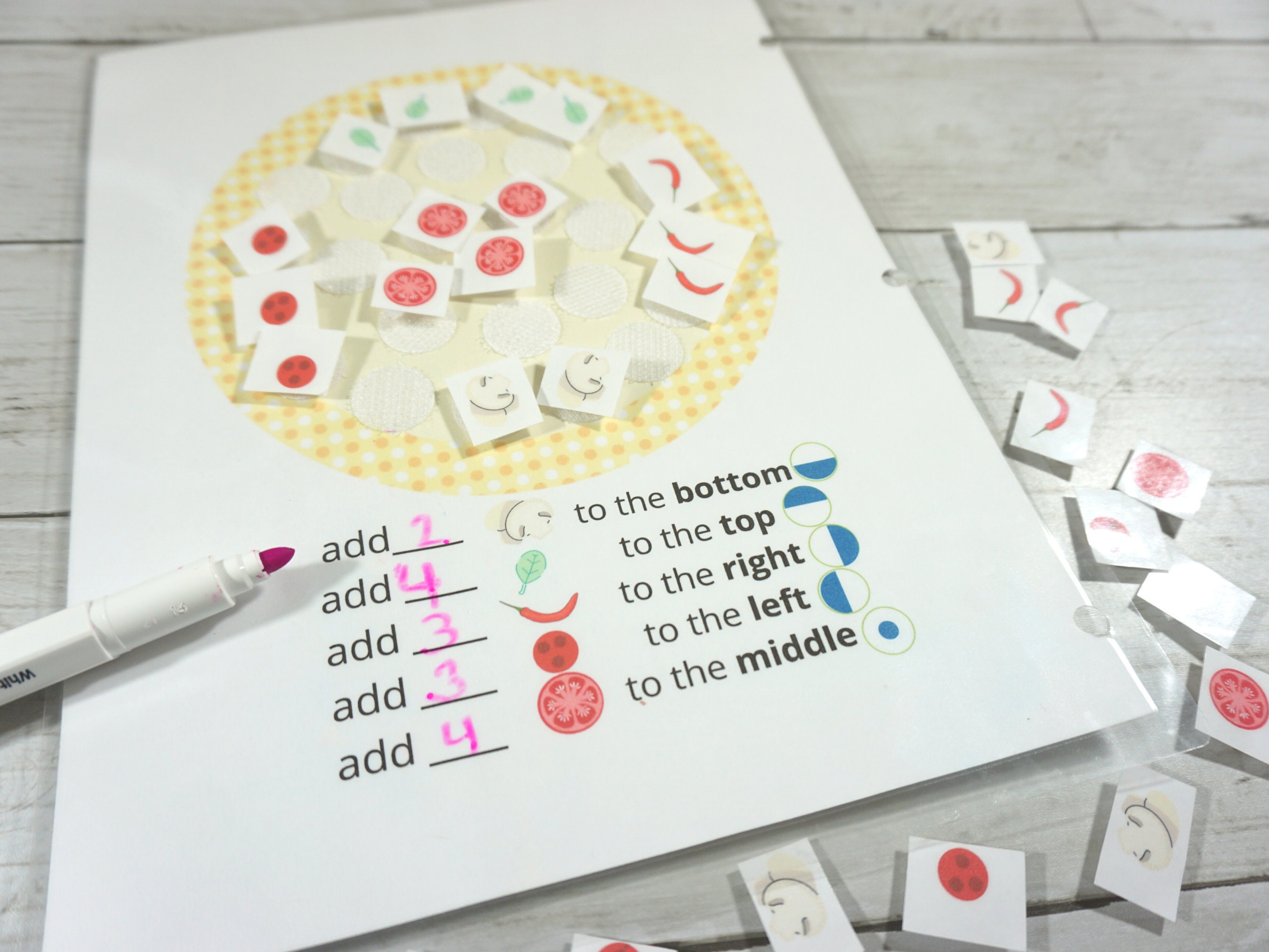 Preschool Math Busy Book Printable. Pre-k Numbers, Counting, Directions ...
