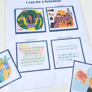 Careers in Science Activity for Pre-k Busy Book | STEM Jobs for Kids ...