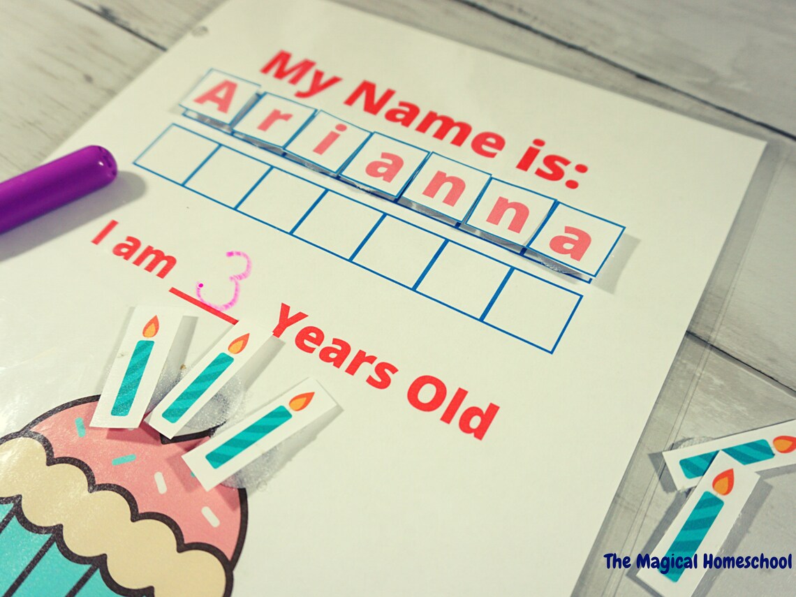 Personalized All About Me Printable Toddler and Preschool Activity ...