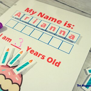 Personalized All About Me Printable Toddler and Preschool Activity ...
