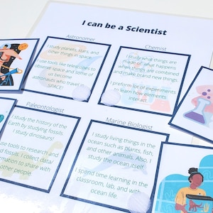 Careers in Science Activity for Pre-k Busy Book | STEM Jobs for Kids ...