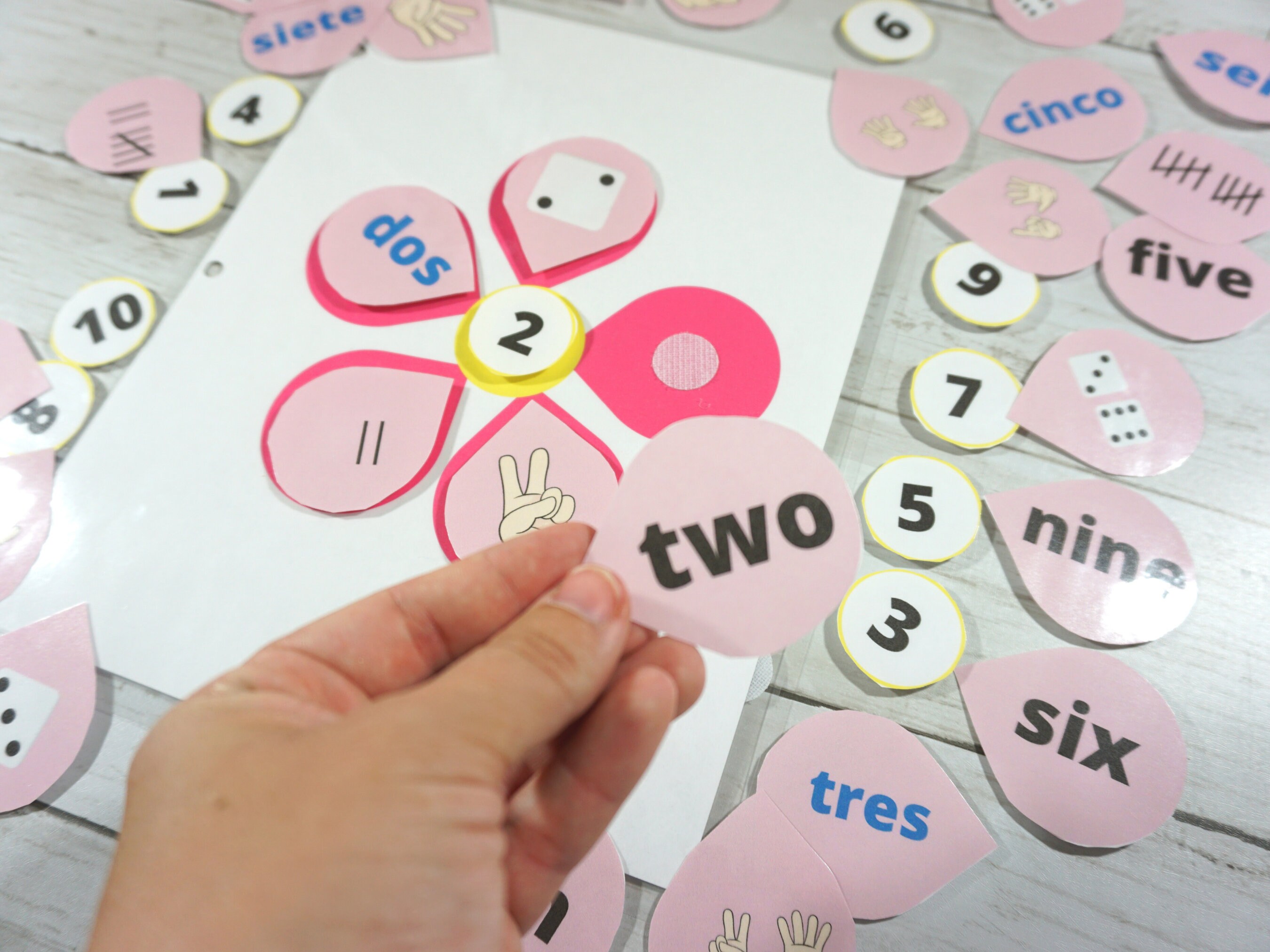 Preschool Learning Binder Number Activity. Toddler Busy Book Math ...