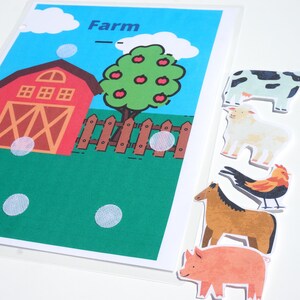 Farm Animal Busy Book Printable Activity Download for Preschool | Pre-k ...
