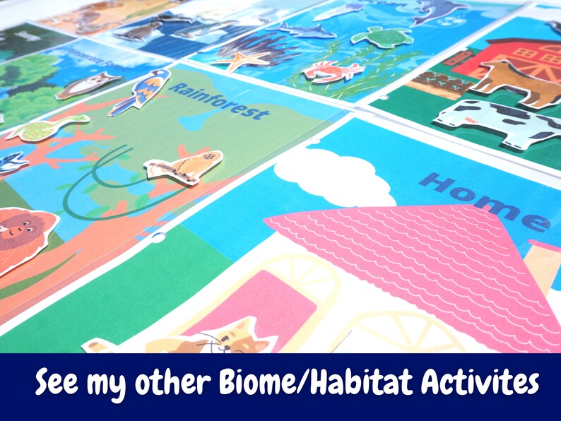 Swamp Animal Habitat Printable Activity for Learning Book | Pre-k Busy ...