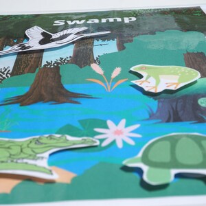 Swamp Animal Habitat Printable Activity for Learning Book | Pre-k Busy ...