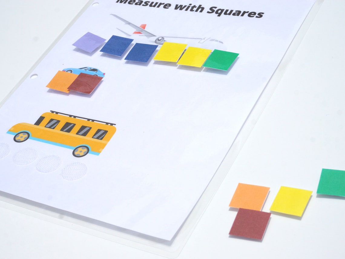 Pre-k Measurement Activity Printable for Busy Book | Preschool Science ...