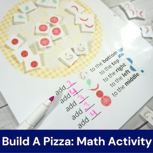 Preschool Math Busy Book Printable. Pre-k Numbers, Counting, Directions ...