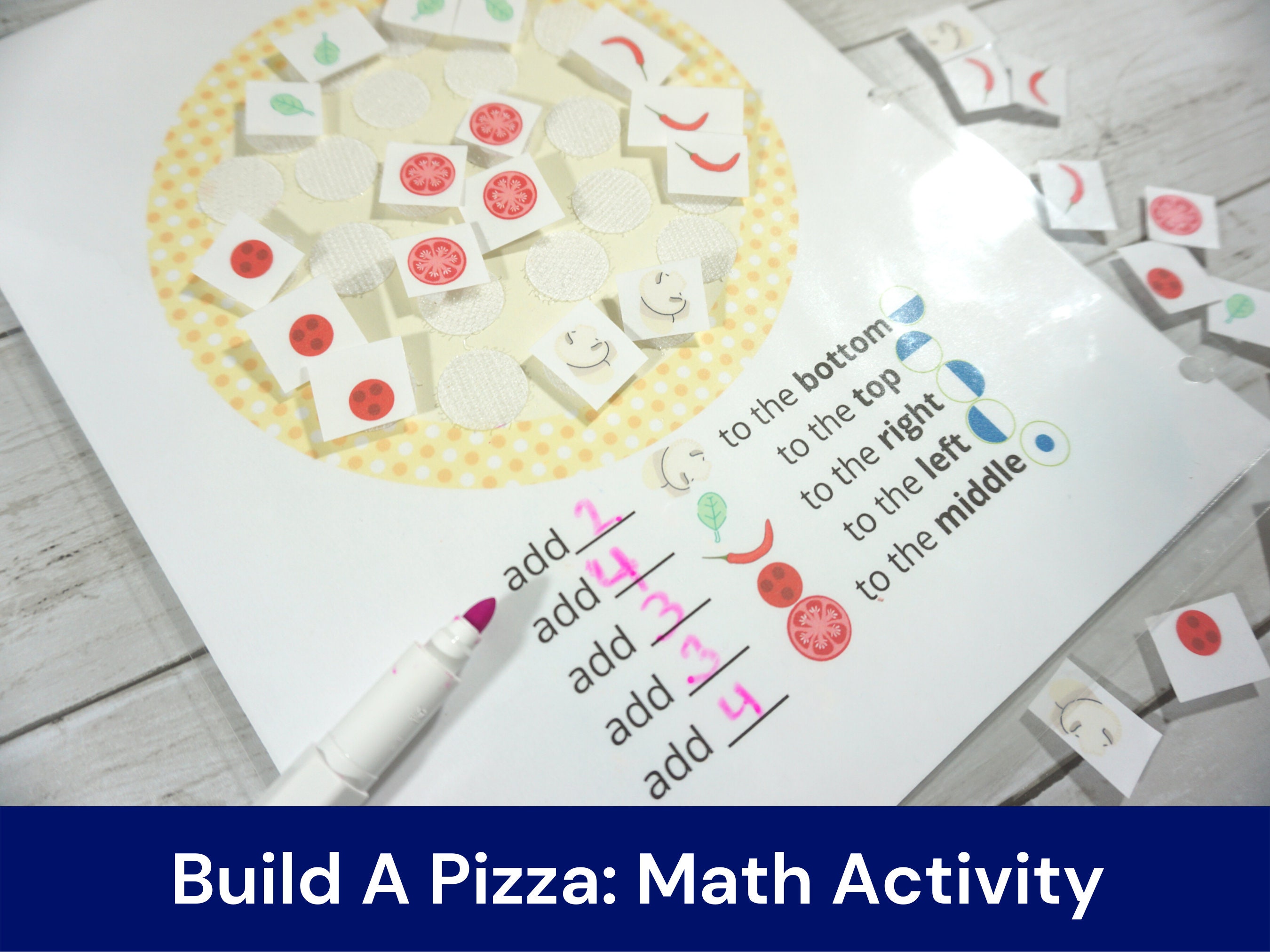 Preschool Math Busy Book Printable. Pre-k Numbers, Counting, Directions ...