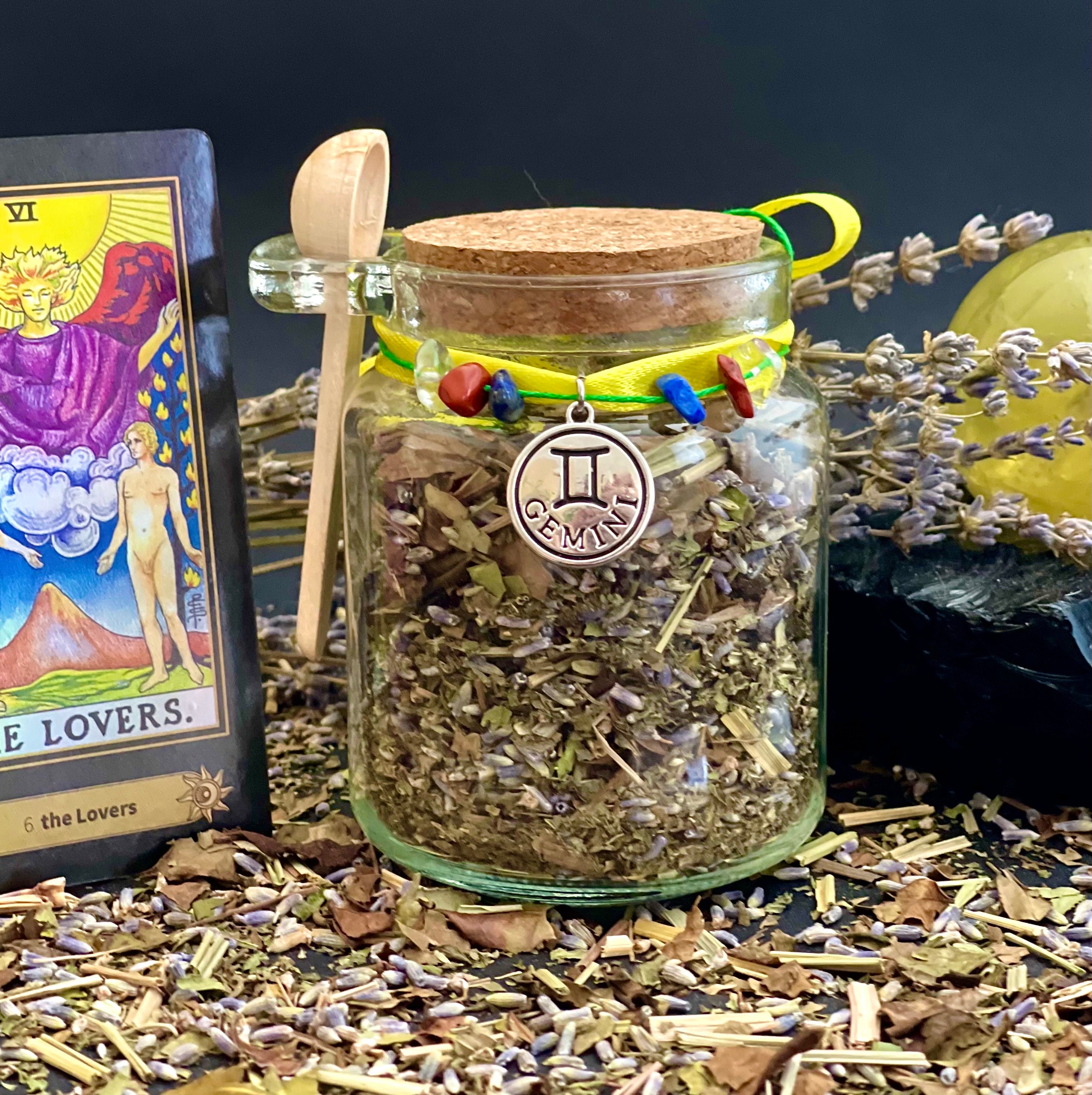 GEMINI: the Twins Enchanted Herbal Tea Blend Air Element, Mercury Ruler ...