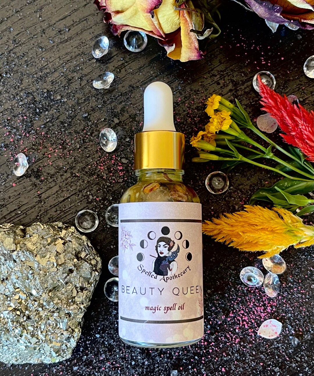 BEAUTY QUEEN Glamour Spell Oil Confidence, Attraction, Love & Luxury ...