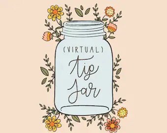 Thank You Tip Jar - Etsy