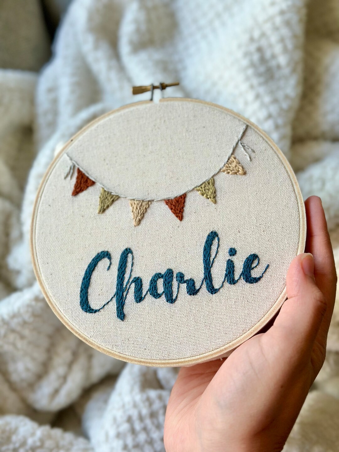 Custom Baby Embroidery Name Sign, Baby Boy, Nursery Embroidery, Baby ...