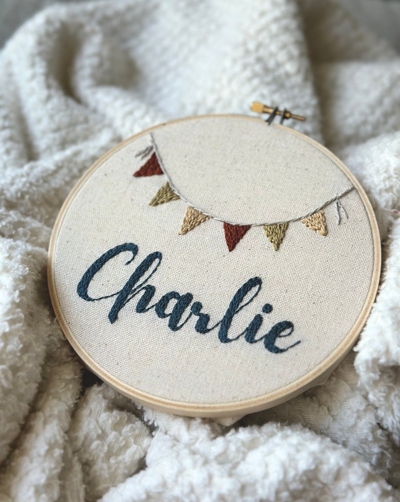 Custom Baby Embroidery Name Sign, Baby Boy, Nursery Embroidery, Baby ...