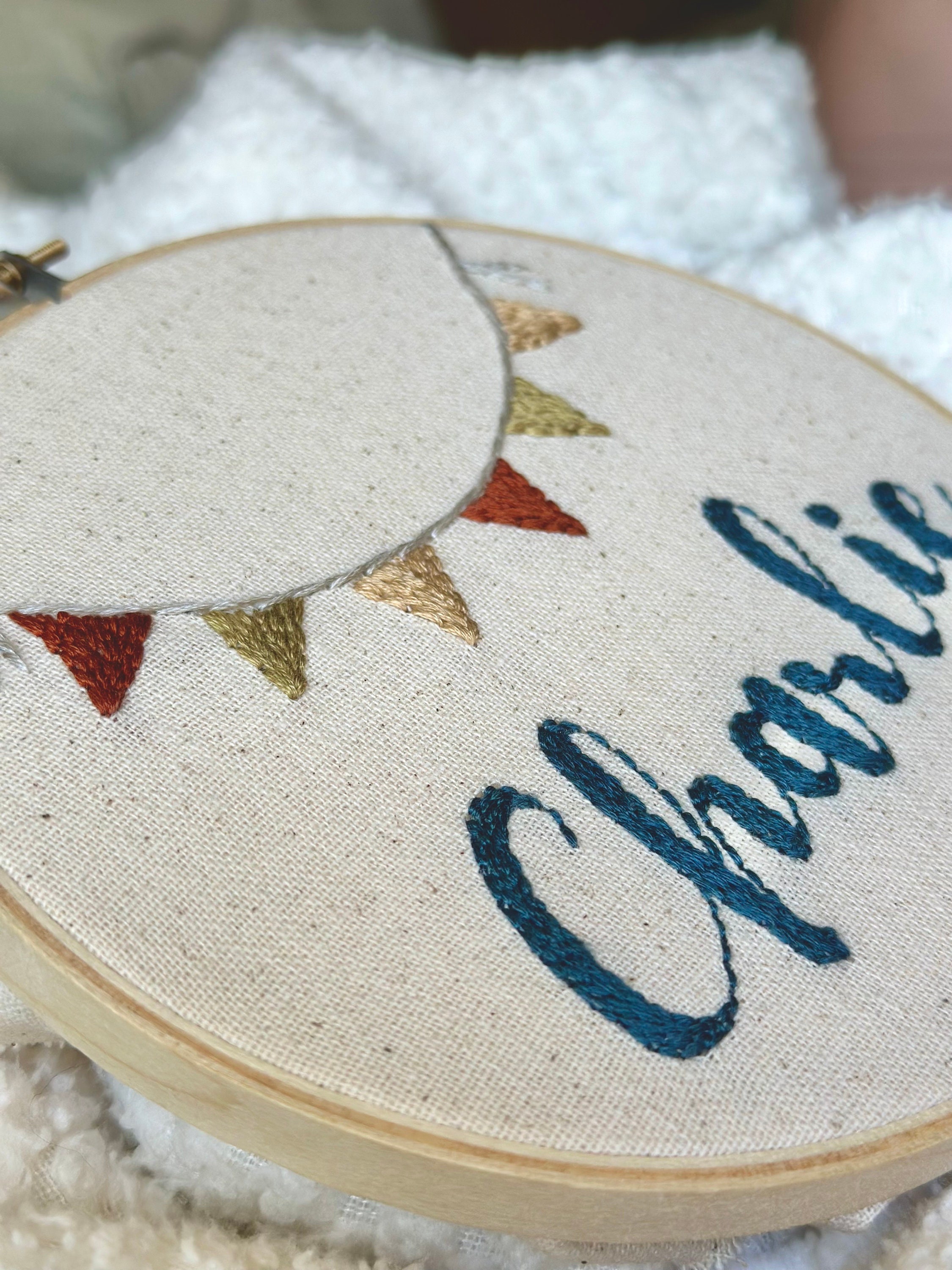 Custom Baby Embroidery Name Sign, Baby Boy, Nursery Embroidery, Baby ...