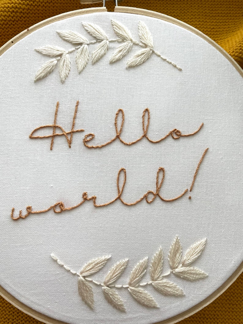 Birth Announcement Sign Hello Word Embroidery Sign for Baby - Etsy Canada